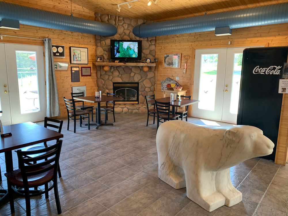 Grand opening of the Polar Bear Cafe!