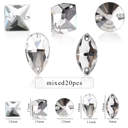 Crystal Mixed Shapes | Royal Rhinestones