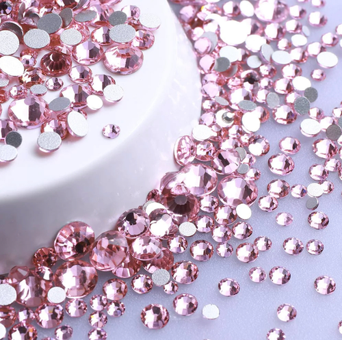 Mixed Sizes Light Pink | Royal Rhinestones