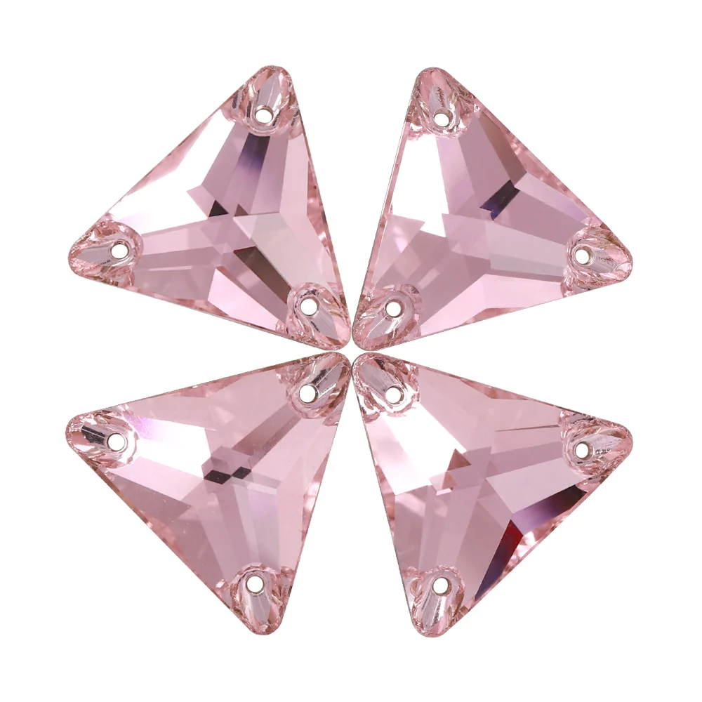 Light Rose Triangle | Royal Rhinestones