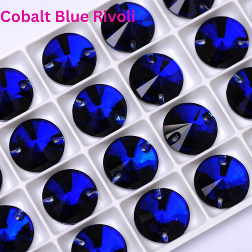 Cobalt Blue Rivoli | Royal Rhinestones