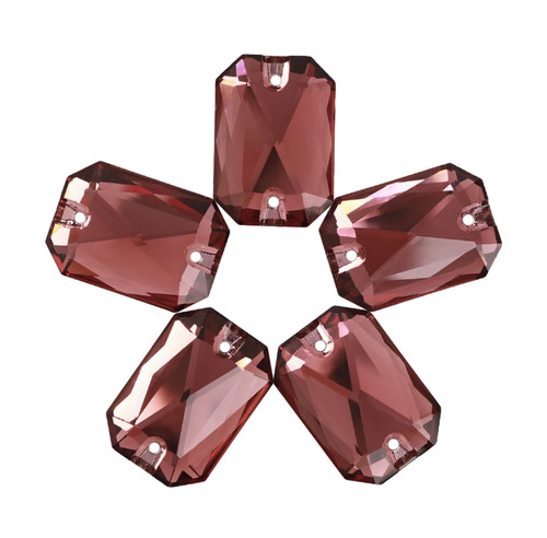 Burgundy Octagon | Royal Rhinestones