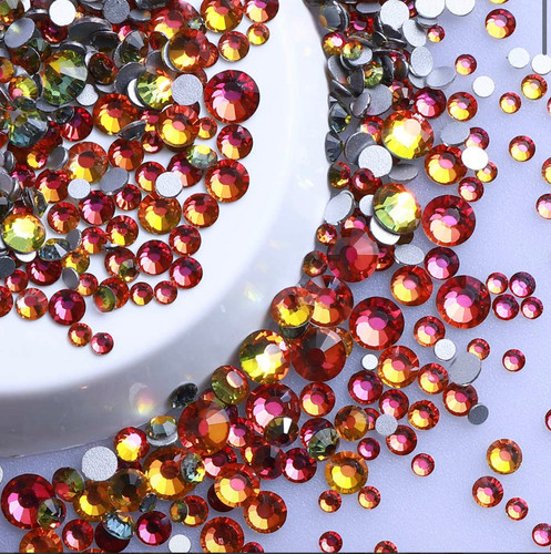 Mixed Sizes Red Volcano | Royal Rhinestones