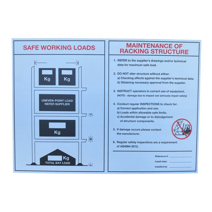 Load Safety Sign (PR) | United Racking