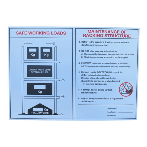 Load Safety Sign (PR) | United Racking