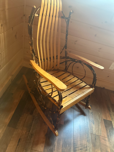 Amish Rustic rocking chair | Crazy Eds Powersport
