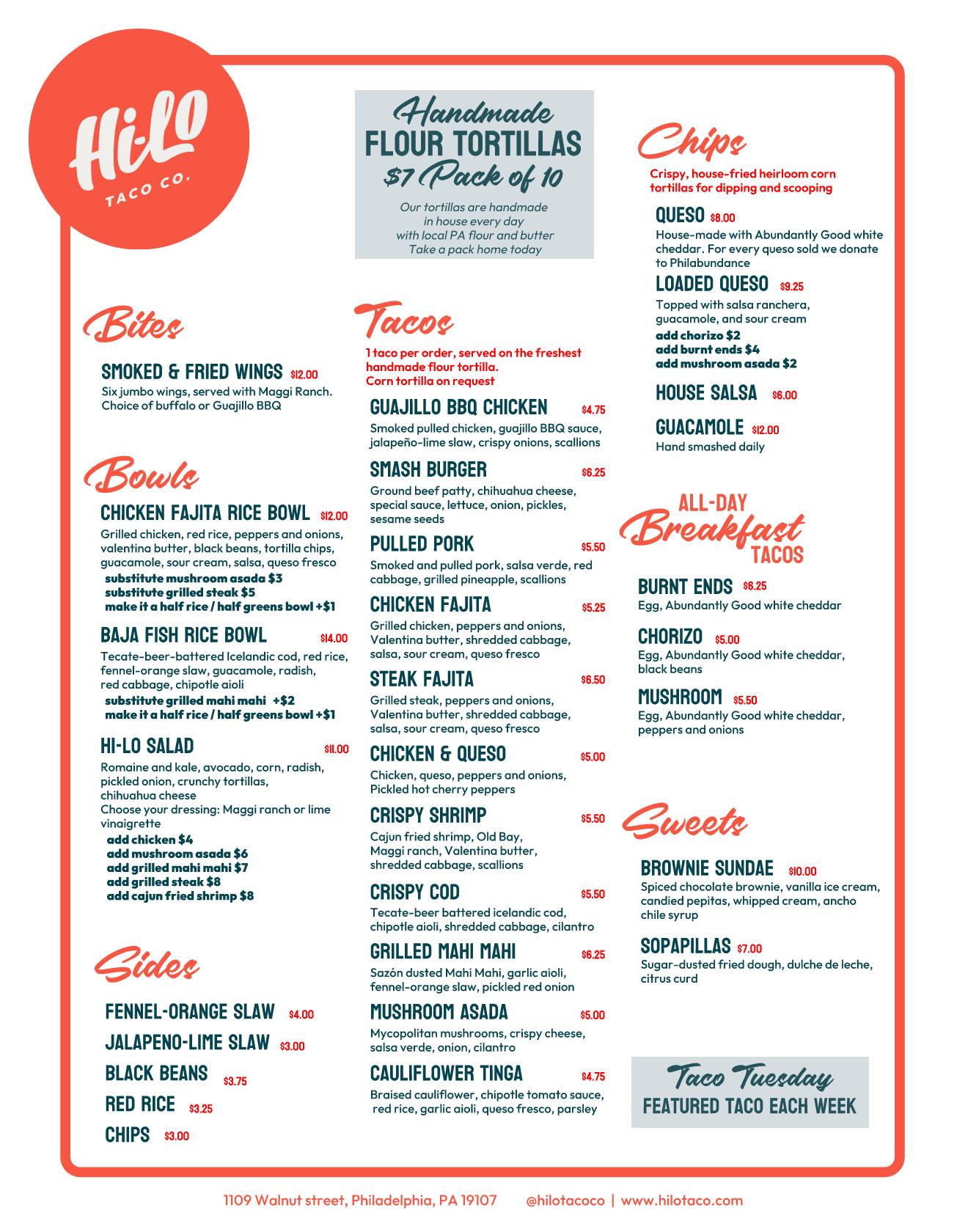 Hi-Lo | Handmade Tacos + Tortillas