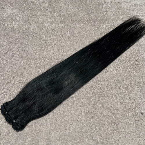 Jet Black straight Hair Extensions | BLACK BOAT HAIR"S