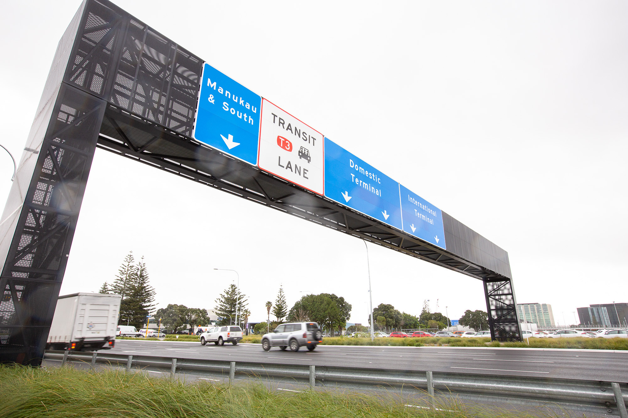 Auckland Airport Sign Gantries