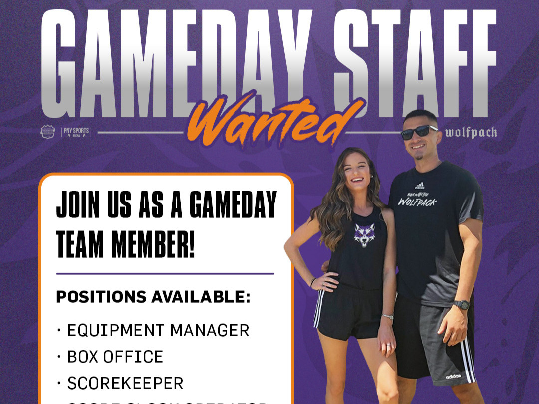 Join the Pack - Wolves Hiring Game Day Staff at PNY Sports Arena