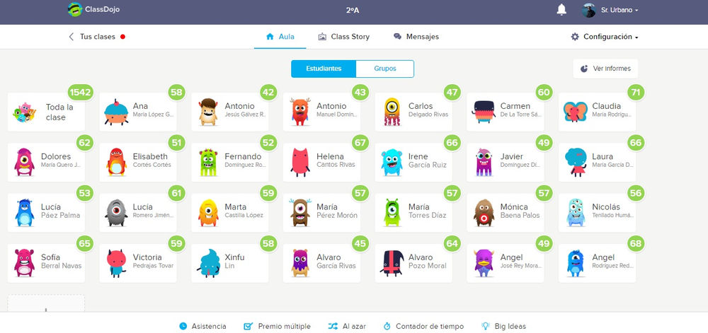 Classdojo en mi clase