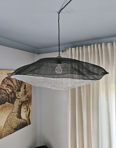 Wai Black&Stainless Steel Metal wire lampshade | 7thelement