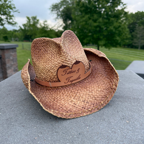 Laser-engraved Text/Graphics on Leather | My Red Dog Leather Shop