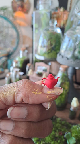 Tiny Tea Pot. Handpainted | GreenRoom
