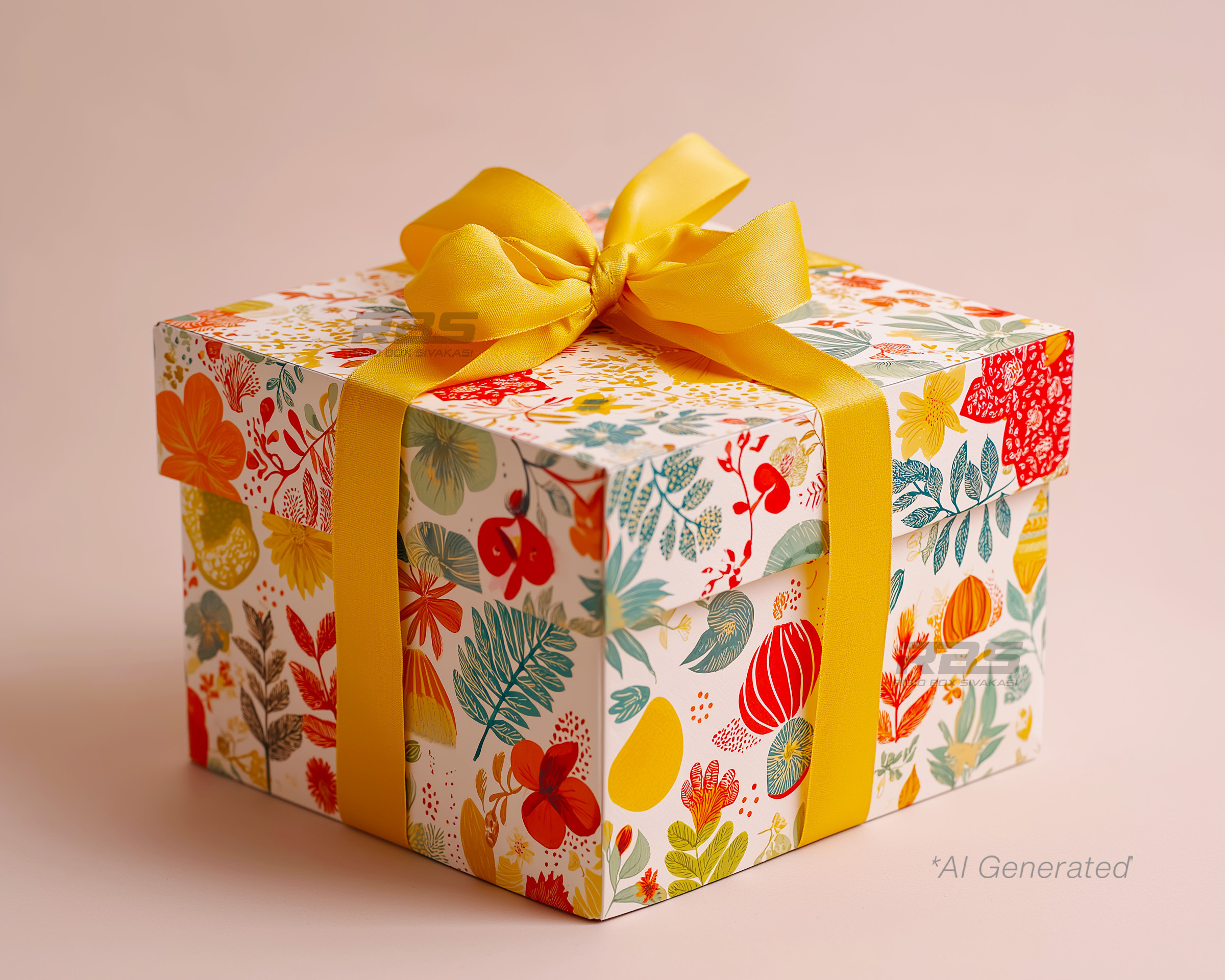 Ribbon hamper box packaging