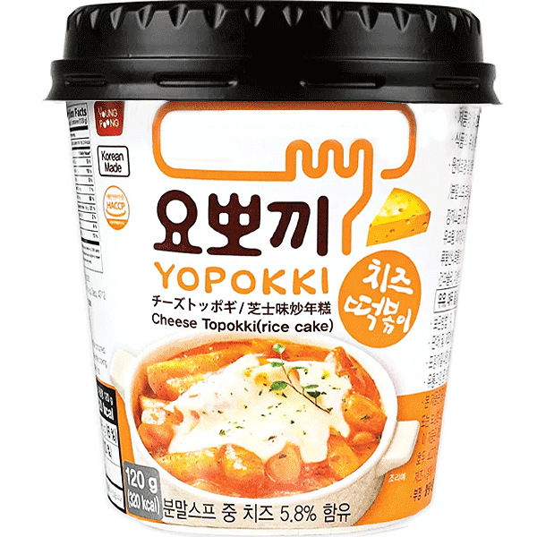 Young Poong Yopokki Instant Cup Topokki - Cheese Flavour 120g | ASIANA