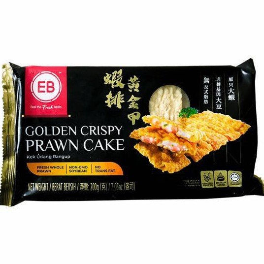 FROZEN - EB Golden Crispy Prawn Cake 200G 蝦排黃金甲 | ASIANA