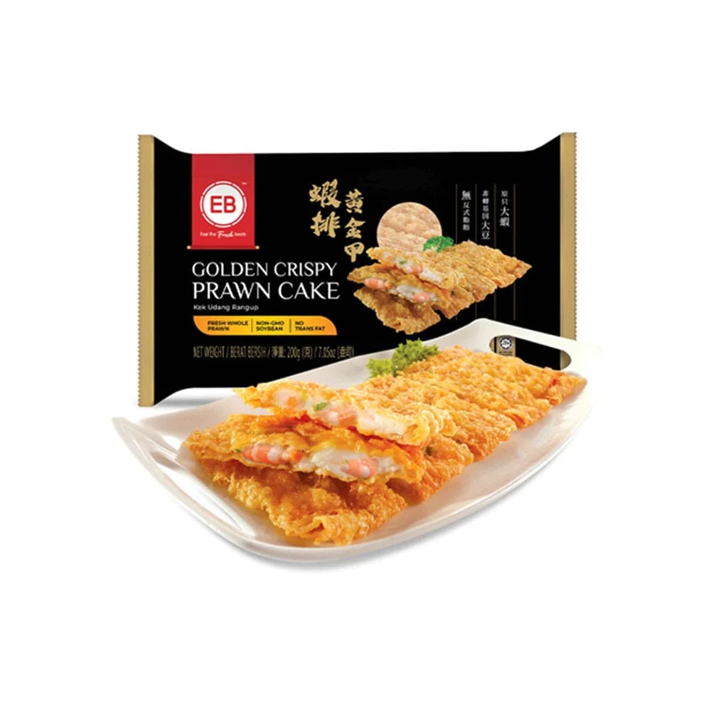 FROZEN - EB Golden Crispy Prawn Cake 200G 蝦排黃金甲 | ASIANA