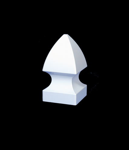 5"x 5" Gothic Vinyl Post Cap - White - 1312-45W | R&S Fence and Railing ...