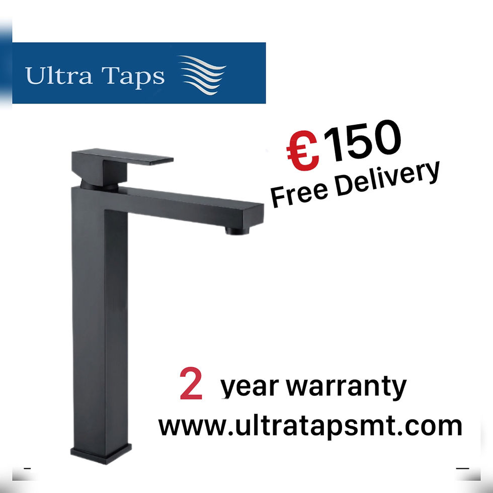 Black Tall Basin Tap - No7SBLk | UltraTaps