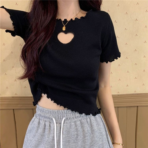 Hollow Heart Crop Top | Amalfi India
