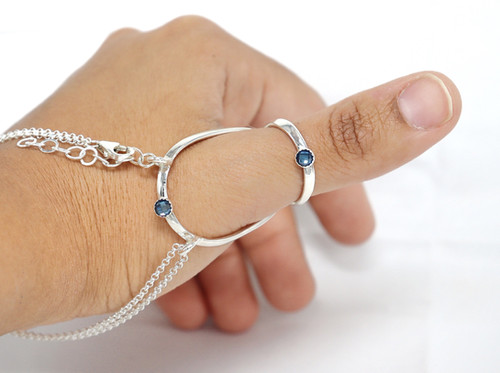 Thumb MCP Silver Splint Ring with Bracelet • Thumb Splint 925 Silver ...