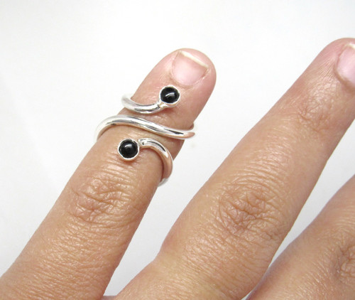 Mallet Finger Ring With Onix Stones • Trigger Finger Splint Ring ...