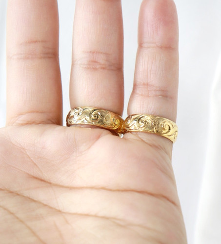 BuddyDeco Splint Ring in Yellow and Rose Gold Fill• Rheumatoid ...