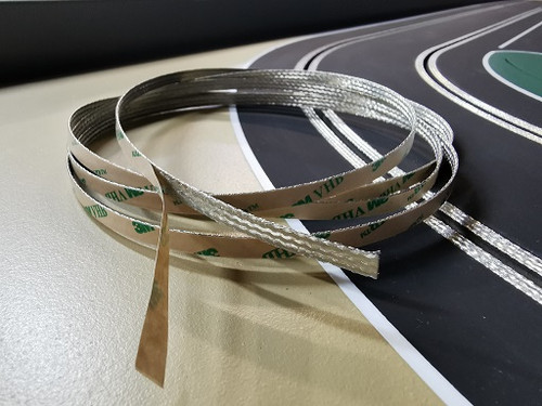 MT-TCB6SA 6mm Self Adhesive Tinned Copper Braid (1/4" wide) | Mrslotcar