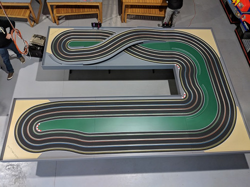 MT-4LSET(E,F,S,LA) Modular Track system - 4 Lanes (6 tables) | Mrslotcar