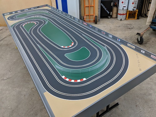 MT-2LSET3350 Modular Track system - 2 Lanes (2 tables) | Mrslotcar