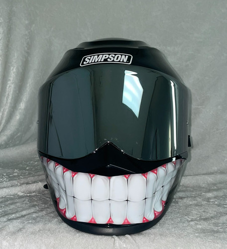 EVIL SMILEY Motorcycle helmet decal | Rekairbrush