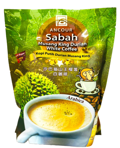 Sabah Musang Durian White Coffee 12 sachets 猫山王榴莲白咖啡 | Ancour