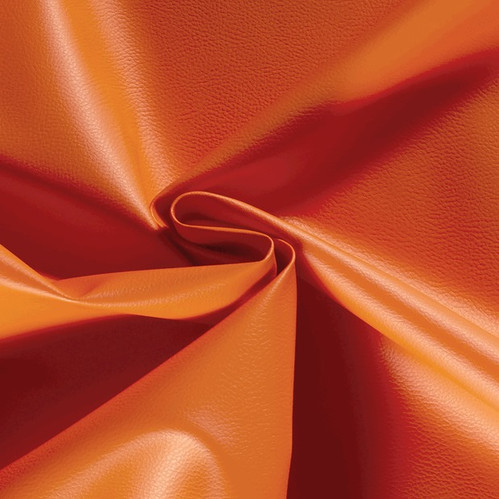 Leatherette- Textured Orange | Tania Fabric
