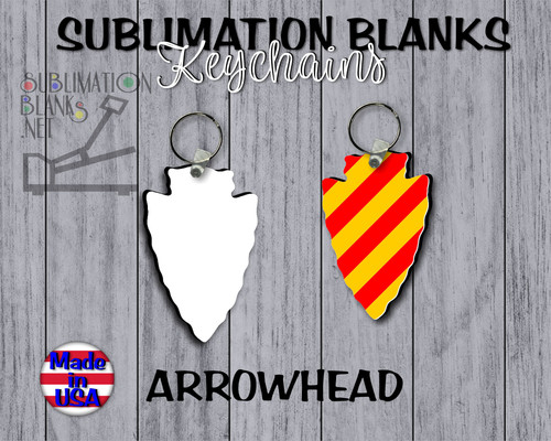 Single Sided ARROWHEAD Keychain Sublimation Blanks Kansas City Chiefs ...