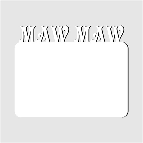 MAW MAW Landscape Layout GRANDMOTHER Sublimation Blanks Picture Frame ...