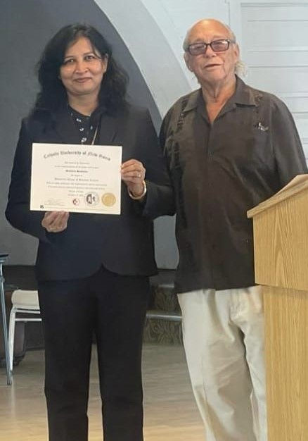 Professor Sasmita Samanta receives honorary doctorate.