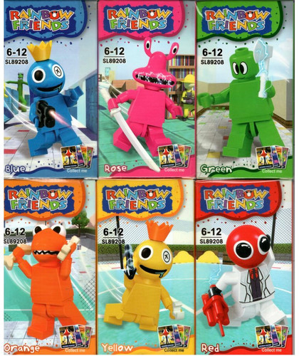 Rainbow Friends Set x 6 | Flapertoys