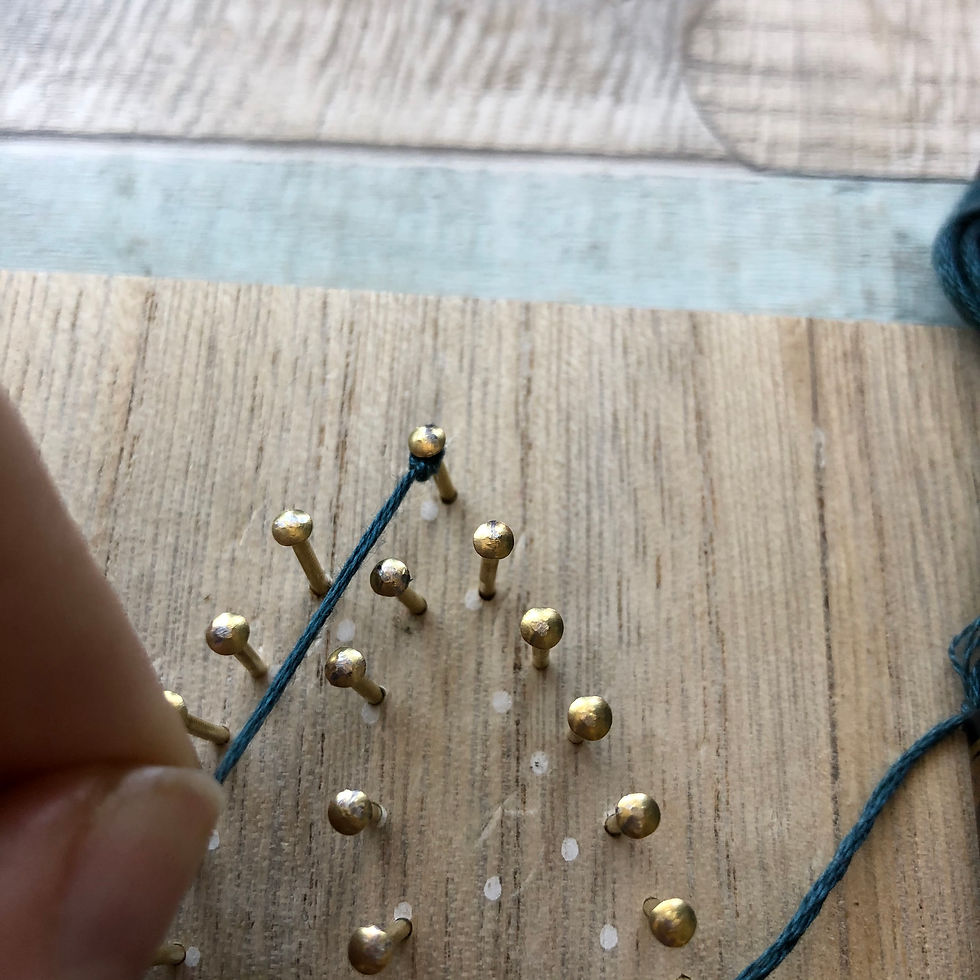 How to make Feather string art