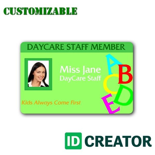 DAYCARE ID CARD | Idcardtechnologyhome