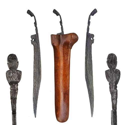 Antique Sajen keris, kris – 17th century – Cundrik dapur and pamor ...