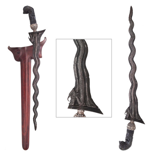 Rare Cirebon Naga Liman kris, keris – Cirebon Kanoman-era (early 19th century) | paragonswords