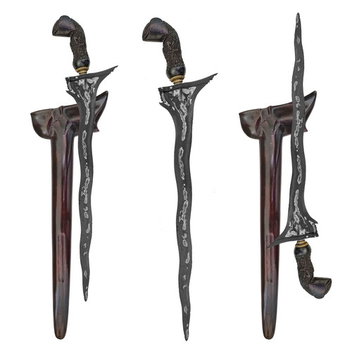 Antique Cirebon Sempana Panjul keris, kris - Pamor Pulo Tirto - Buto ...