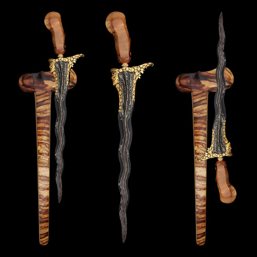 Bali Makoro keris, kris - 3 pamors - Makoro Kinatah - Timoho pelet ...