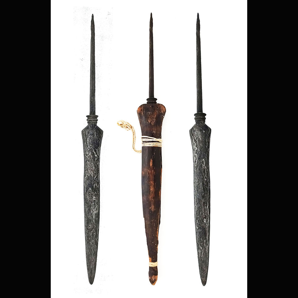 Antique Biring Lanang tombak – Cirebon abad XVII (17th century) – Pamor ...