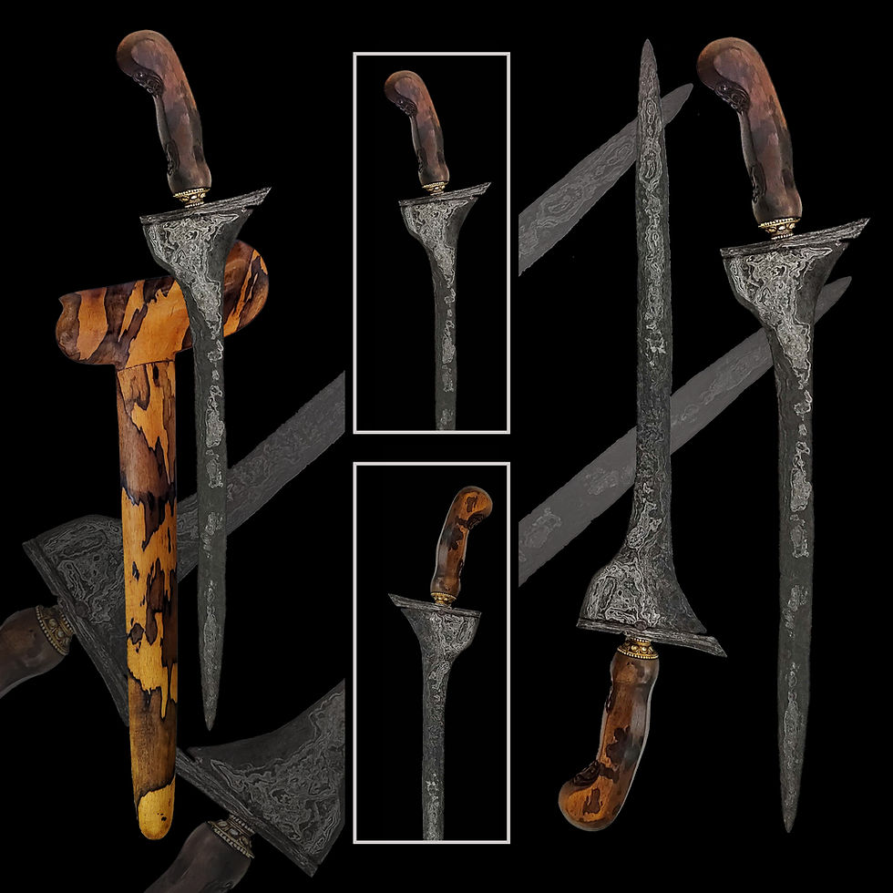 Antique Brojol Segaluh keris, kris – Problem solver - 2 different ...