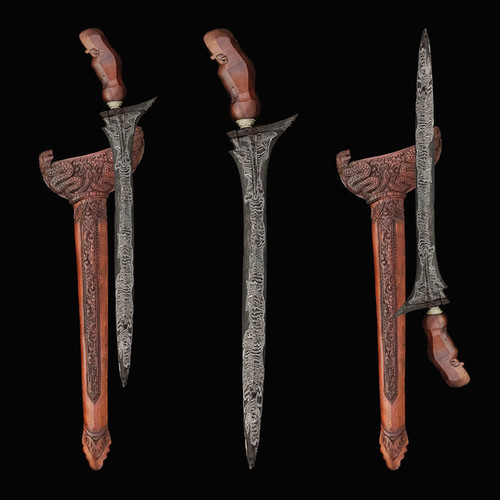 Antique Pasopati keris, kris - early 18th century) Iris Pandan pamor ...