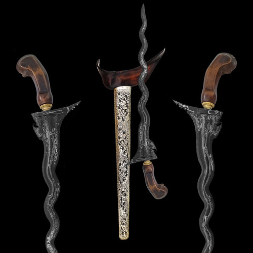 Antique, spiritually powerful Naga Liman keris, kris – Naga Liman - 11 luk | paragonswords