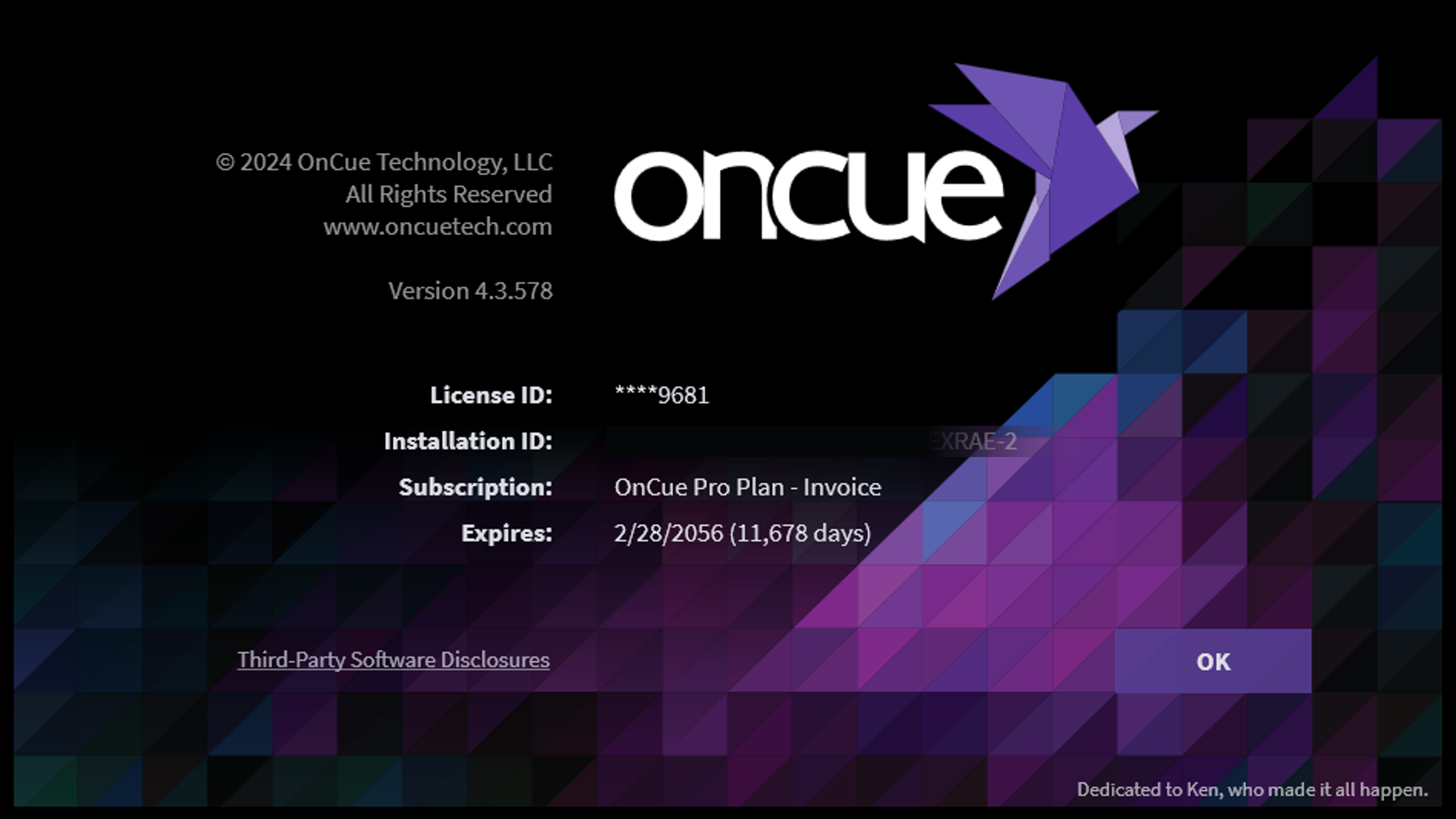 About Screen Information