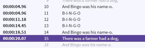 Manual Transcript Sync